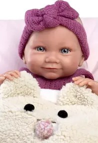 Llorens 73812 NEW BORN HOLČIČKA - realistická panenka miminko s celovi