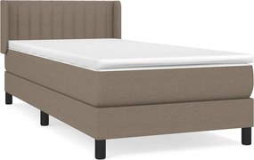 Box spring postel s matrací taupe 90x190 cm textil 3129837