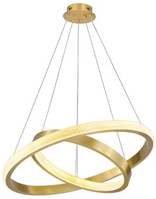 Toolight Toolight, LED stropní svítidlo 60cm, 55W, 3500lm + dálkové ovládání, APP1772-CP, zlatá matná, OSW-06351