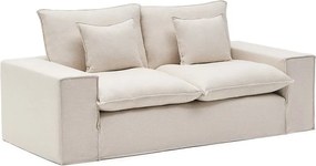 Béžová lněná pohovka 240 cm Anarela – Kave Home