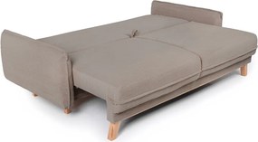 Taupe manšestrová rozkládací/s úložným prostorem pohovka 218 cm Tori – Bonami Selection