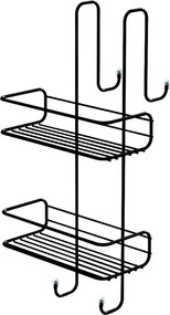 Gedy Gedy, CHROM LINE závěsná sprchová police 240x490x220mm, černá mat, 248514