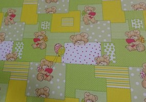 Gumotex ČR Matrace BABY PUR pěna 140 x 70 x 7 cm Zelený potah