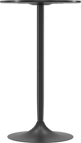 HOMCOM Barový stůl bistro Ø60 x 102 cm Kulatý stůl pro večírek nebo bar, černý