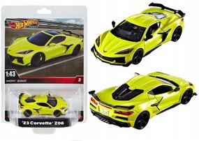 Mattel hot wheels prémiové auto 1:43 '23 corvette z06, hmd48