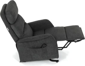 Polohovací křeslo šedé, elektrické TV-L8960 GREY2