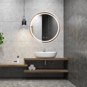 Rea Rea, Zrcadlo LED 50cm MMJ BRUSH COPPER, HOM-05490