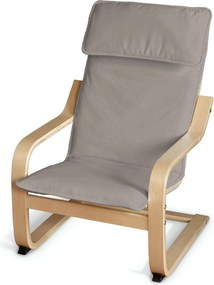 Sedák na dětské křeslo IKEA Poäng barva béžová látka sametová