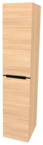 Mereo Mereo, Mailo, koupelnová skříňka vysoká 170 cm, černé madlo, Multidecor, CN594LPBDSB1