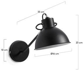 Hnědé nástěnné svítidlo Offelis – Kave Home