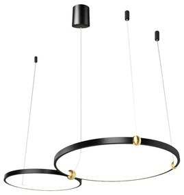 Toolight - Závěsná stropní lampa Bead LED s dálkovým ovládáním - černá - APP763-30-50