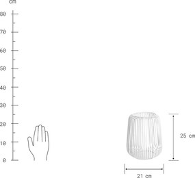 COCOON Lucerna 25 cm - bílá