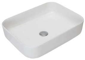 BPS-koupelny Deskové keramické umyvadlo Modo 50 (50x39 cm)