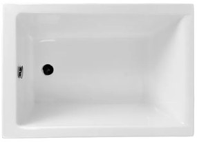 Polimat Akrylátová obdélníková vana Capri 100x70 (120x70) Barva: Bílá, Rozměry (cm): 120x70