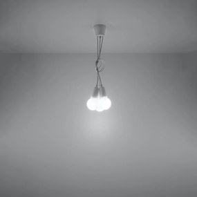 Sollux Lighting Závěsné svítidlo DIEGO 3 bílé