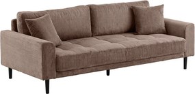 Hnědá manšestrová pohovka 210 cm Lido – House Nordic