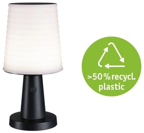 Paulmann 94611 Ilanga, černá solární lampička na baterii, 2,1W LED 2700K, výška 30cm, IP44