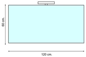 Nástěnné zrcadlo s LED osvětlením Tomasucci, 120 x 60 cm