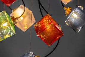 Moderní svítidlo DANCING CUBE-AMBER-NI (Kotva do sádrokartonu) - ARTGLASS