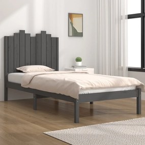 Rám postele šedý masivní borovice 90 x 190 cm Single,  3103745 HangarStore.cz
