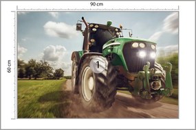 Fototapeta Závodní Traktor Vliesová tapeta 208x146