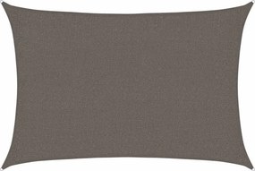 Plachta proti slunci 160 g/m² antracitová 2 x 3 m HDPE 311062