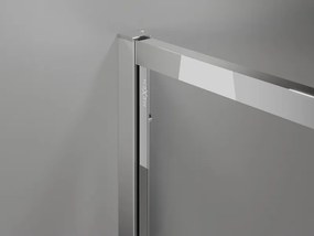 Mexen Exo, posuvná sprchová kabina, dveře 85 cm + boční stěna 95 cm, transparentní sklo, chrom, 8153-085-095-01-00
