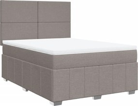 Box spring postel s matrací taupe 140x200 cm textil 3291688