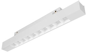 Indeluz 1038B-L3915V10-01 LED svítidlo pro lištový systém 48V track Crete2 M, bílé, 15W, 3000K, 16°, 26,6cm