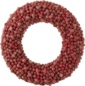 Dekorativní věnec z červených bobulí Berries L - 45*6*45cm