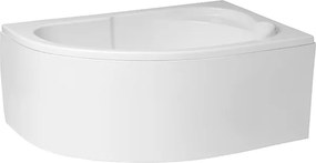 Polimat Akrylátová asymetrická vana Standard 130x85 L(R) AS Barva: Bílá, Orientace: Levá