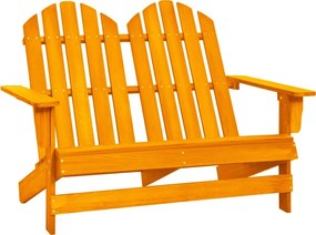 vidaXL 2místná zahradní židle Adirondack masivní jedlové dřevo [315899] Barva: Hnědá