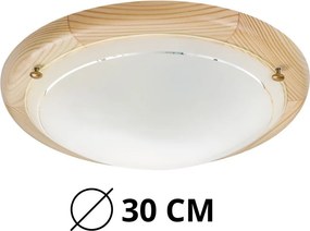 Rabalux UFON stropní dřevěné svítidlo 60W/E27/IP20 - světlé dřevo