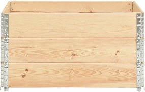 Vyvýšené záhony 3 ks 50 x 100 cm masivní borové dřevo 3055165