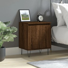 Noční stolek hnědý dub 40 x 30 x 50 cm kompozitní dřevo - Default Title