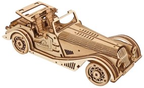 Ugears 3D dřevěné mechanické puzzle Sportovní auto Rapid Mouse