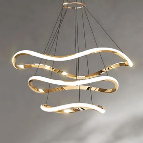 Toolight Toolight, stropní svítidlo 80cm, 24W, 3000K, LHJ018-CP3, zlatá, OSW-50008