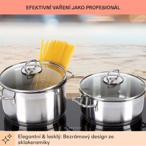Klarstein Cookbuddy, sklokeramická varná deska, 2400 W, 2 zóny, 5 úrovní výkonu