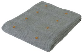 Babymatex Dětská deka Accent tmavě šedá, 80 x 100 cm