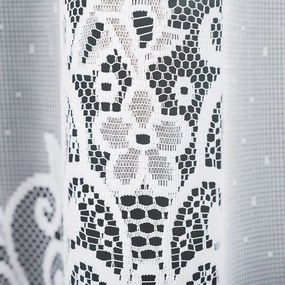 MARKIZETA BERENIKA Žakárový hotový závěs, šířka 400 x výška 160 cm, barva 001 bílá 004304/FBL/001/400160/1