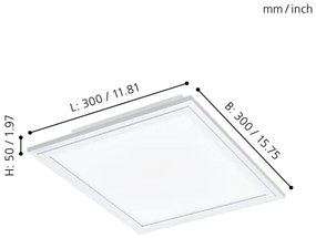 Eglo 96662 - LED RGBW Stmívatelné svítidlo SALOBRENA-C LED/16W + DO