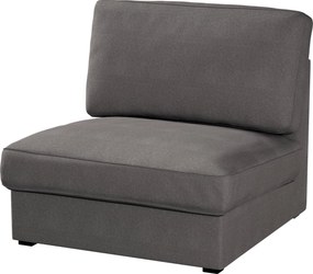 Potah na neskládací křeslo IKEA Kivik barva šedá látka pletený vzor