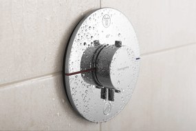 Hansgrohe ShowerSelect Comfort S, termostat pod omítku pro 2 spotřebiče s EN1717, chromová, HAN-15556000