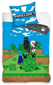 Bavlněné povlečení  HOMA MINECRAFT Creeper 140x200 cm