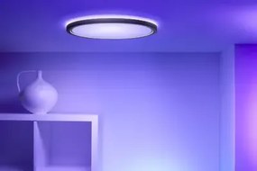 WiZ SuperSlim černá / Stropní LED svítidlo / 32W / 3750lm / 2700-6500K