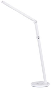 Kovová stolní LED lampa bílá DORADO Beliani