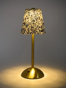 Sinsay - Stolní lampa se vzorovaným stínidlem - zlatá