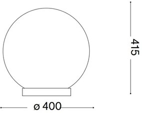Ideal Lux - Stolní lampa CARTA 1xE27/25W/230V pr. 40 cm bílá