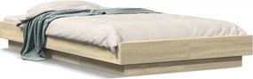 Rám postele dub sonoma 75 x 190 cm kompozitní dřevo 3281247