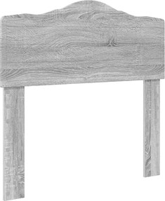 Rám postele s čelo Šedá Sonoma 75 x 190 cm Inženýrské dřevo 3413059